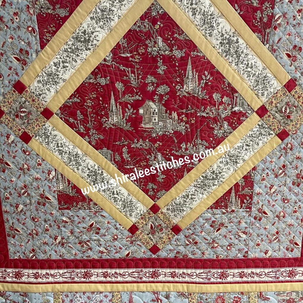 French Toile or Two Quilt Kit - design by Shiralee Stitches - Shiralee ...